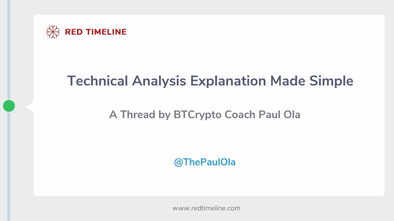 Technical Analysis Explanation Made Simple - Red Timeline