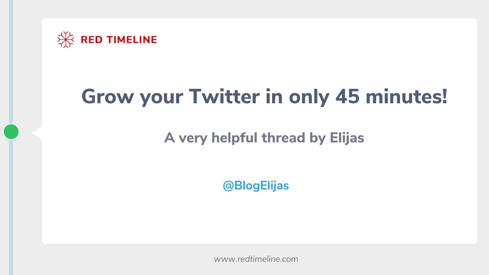 Grow your Twitter in only 45 minutes! - Red Timeline