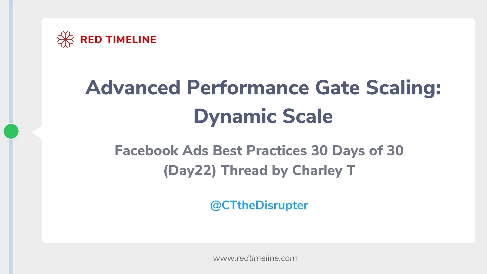 Advanced Performance Gate Scaling: Dynamic Scale - Red Timeline